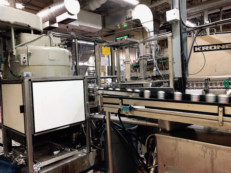 Krones 100 Valve Can Filler with Angelus Seamer 120L Can Seamer – Used ...